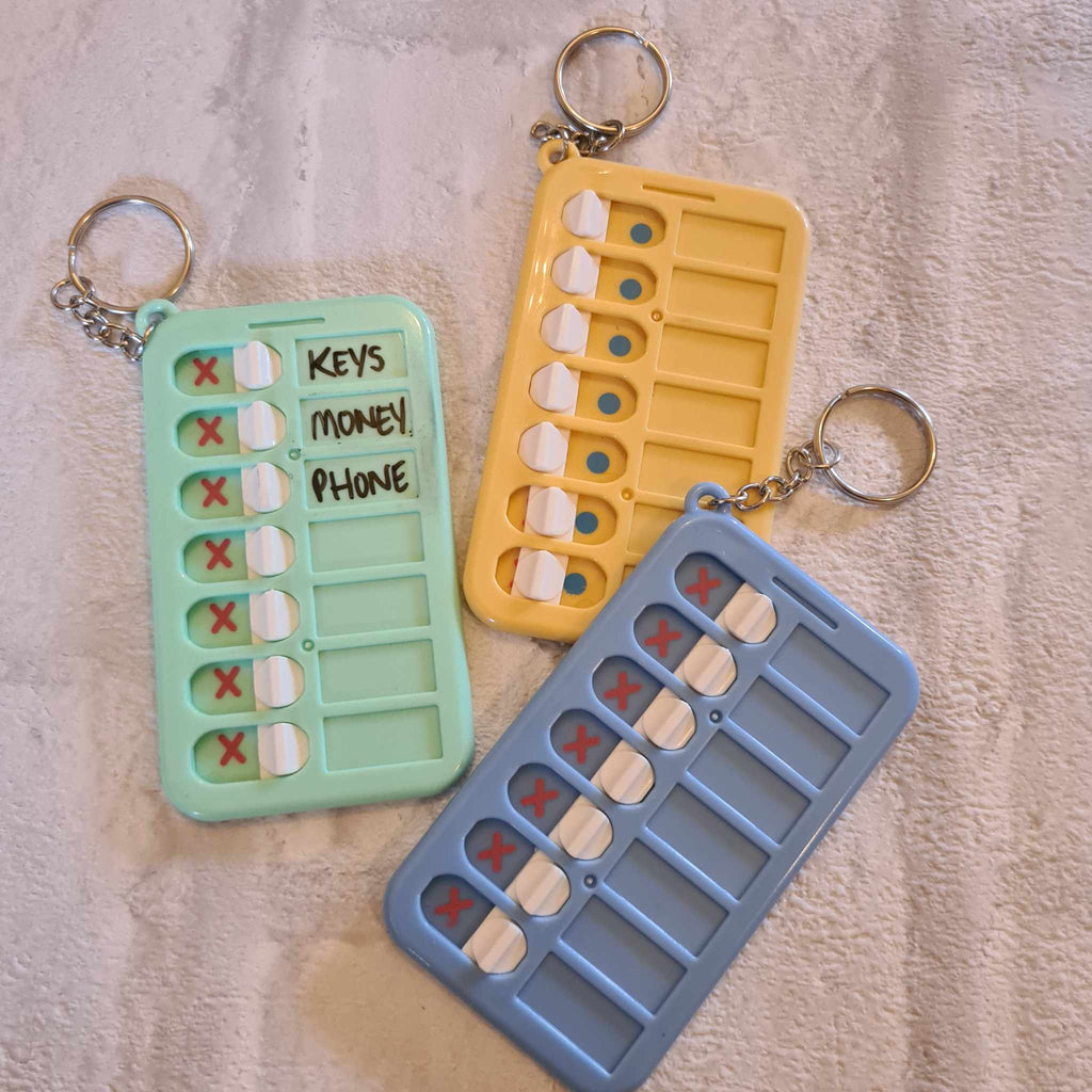 Mini Checklist Board Keyring - with dry wipe pen! — Stationery Geek