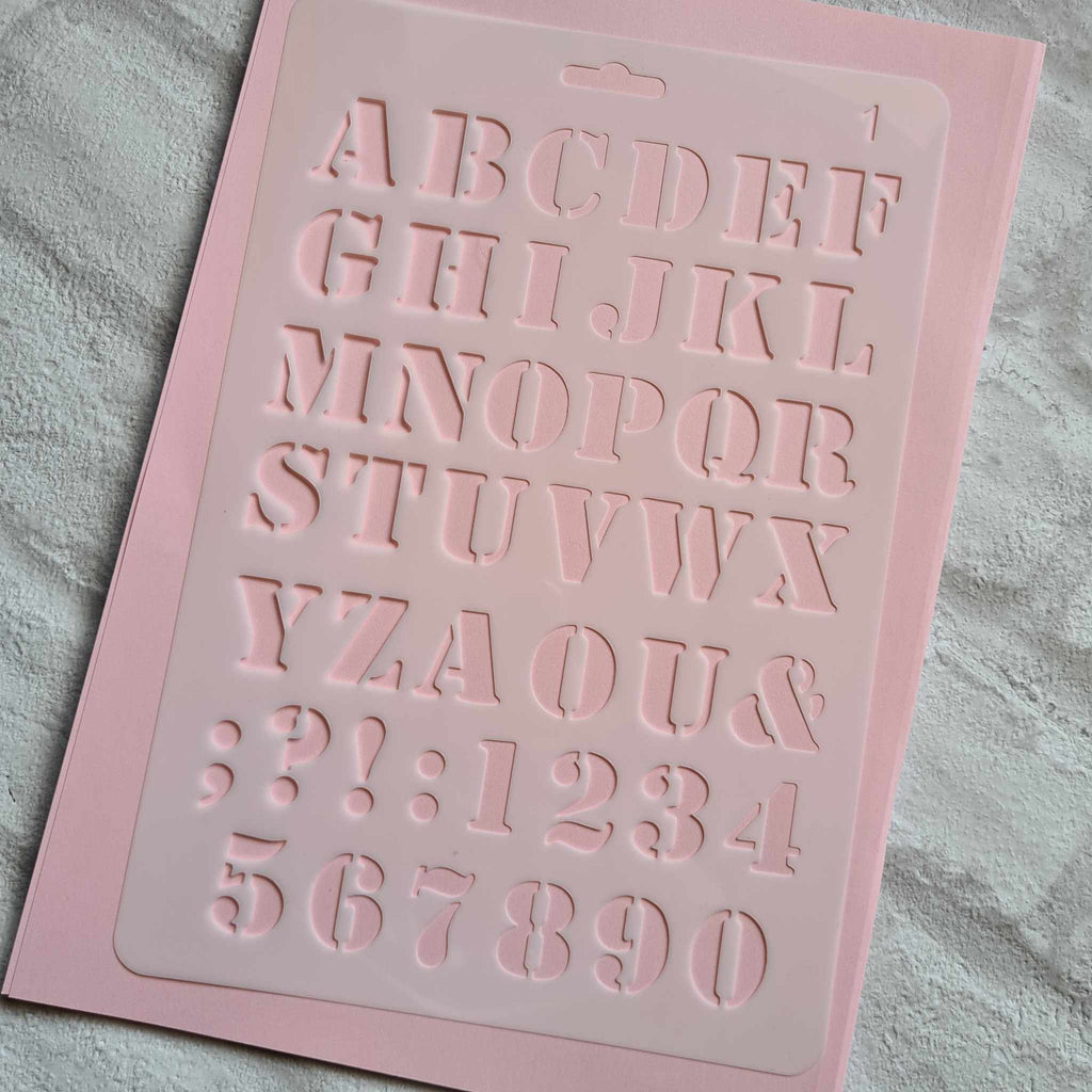 Stencils - alphabet & number, various fonts — Stationery Geek