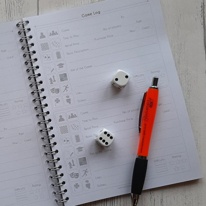 Board Game Logbook — Stationery Geek