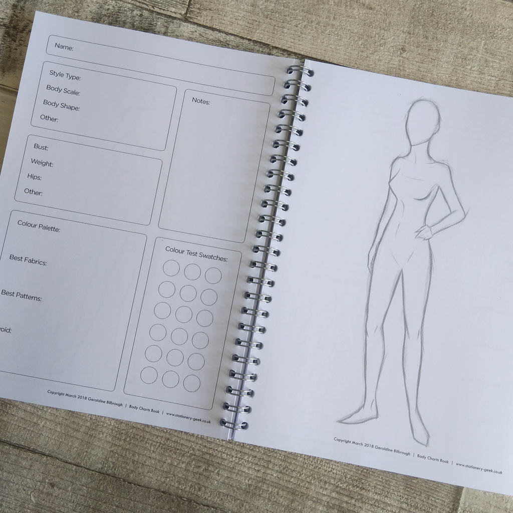 Body Charts Book — Stationery Geek